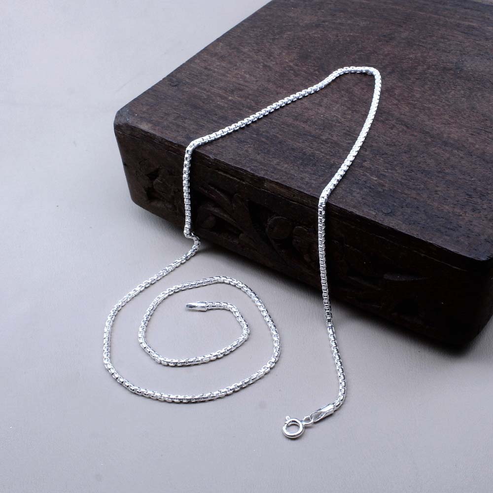 Sterling Silver Indian Style Chain Neck Chain – Karizma Jewels