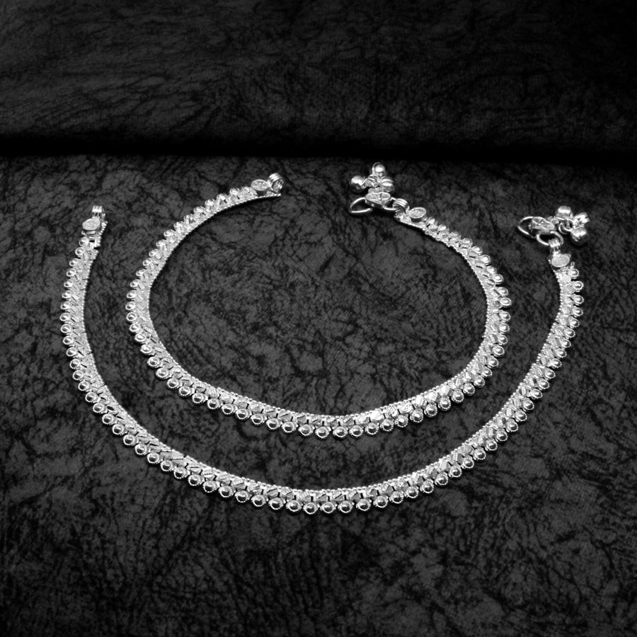 Buy Indian Silver Anklets for women, ladies ankle Bracelets and foot ...