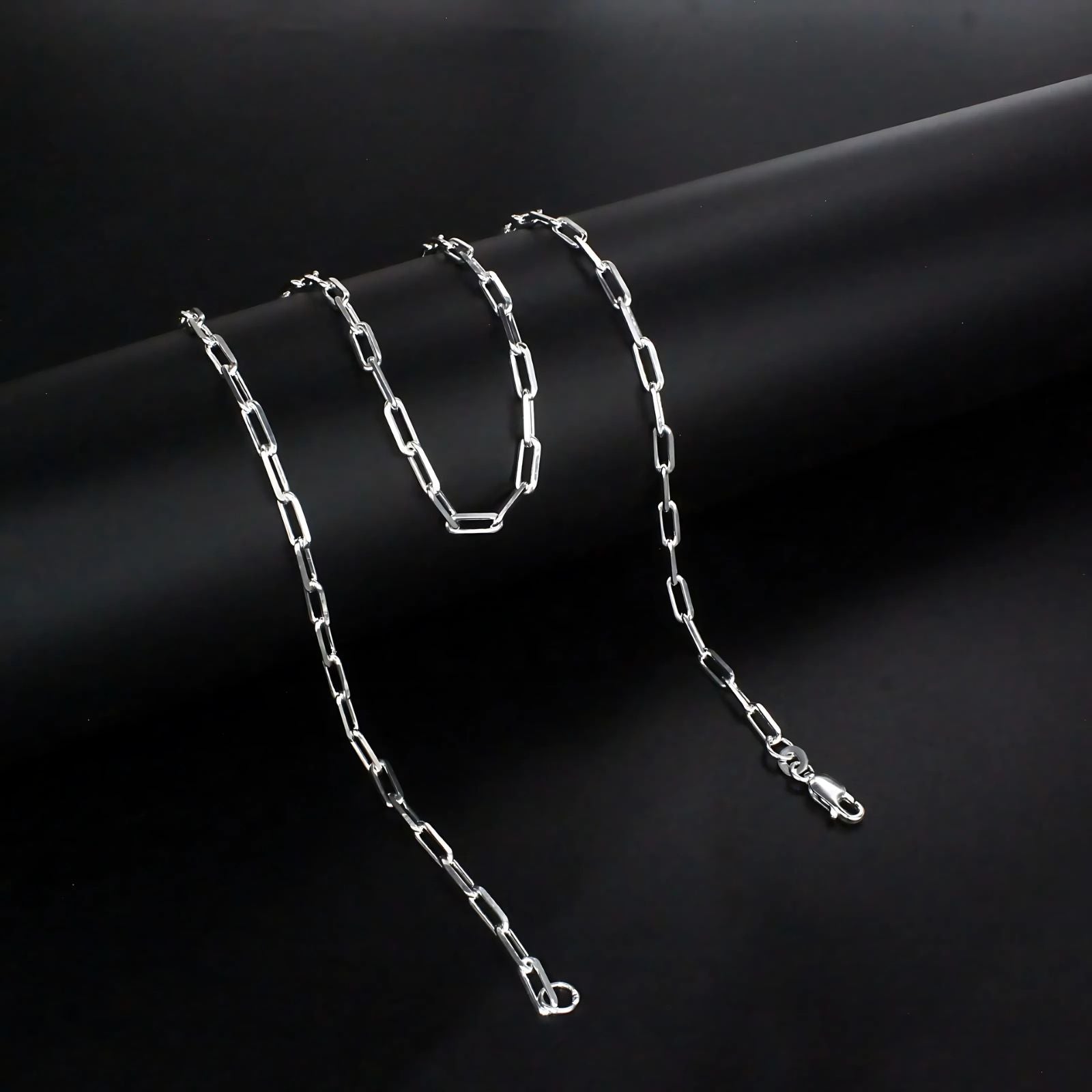 925 Sterling Silver Paperclip Link Neck chain 20" – Karizma Jewels