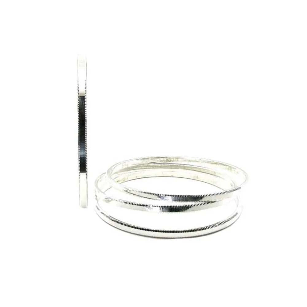 Karizmatic Real Silver Bangles Bracelets (Churi) - 4pc Set – Karizma Jewels